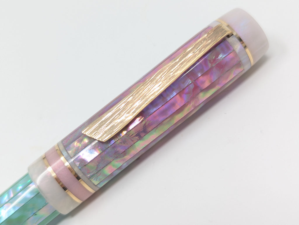 Carina Ragazzone in Seafoam/Pink Awabi with Mother of Pearl Resin ...